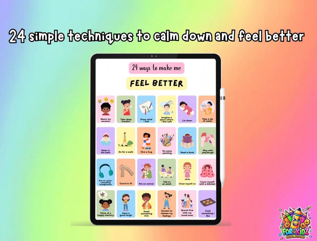 24 Ways to Feel Better – Calming Techniques for All Ages - Etsy