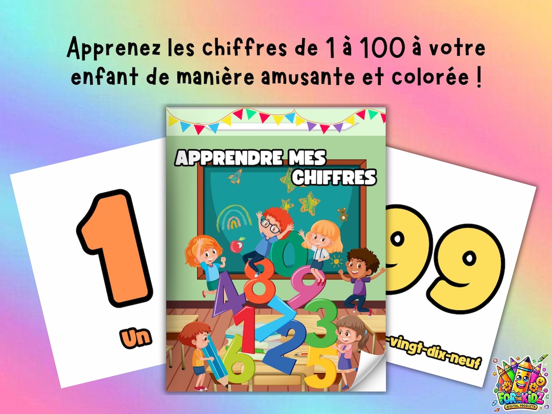 Livre Pour Apprendre Les Nombres De 1 à 100 | Livre Éducatif Pour ...