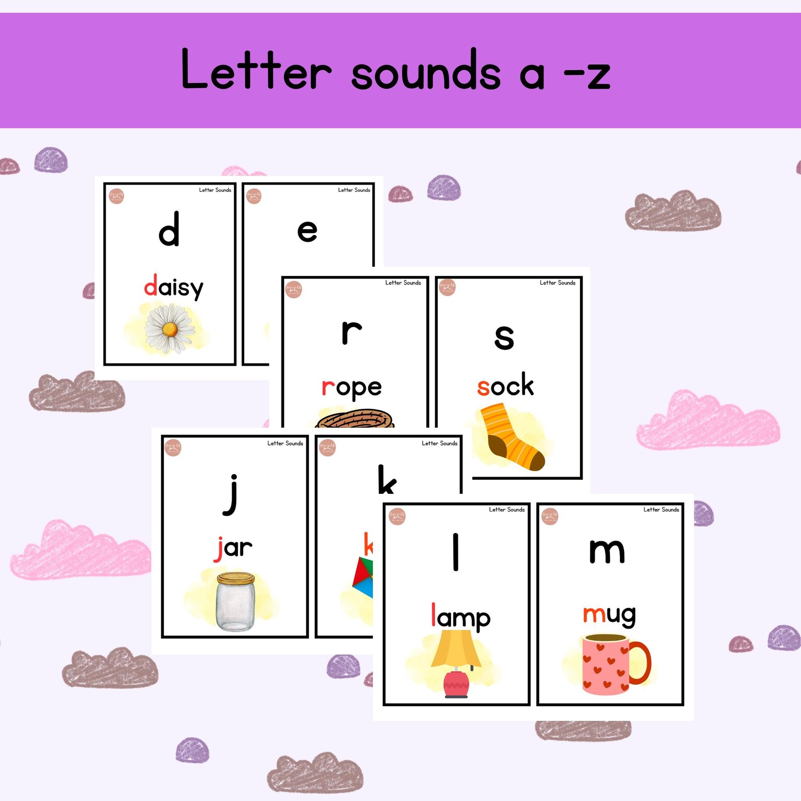 Phonics Flashcard Bundle- Letter Sounds, Blends, Digraphs, Vowel Teams ...