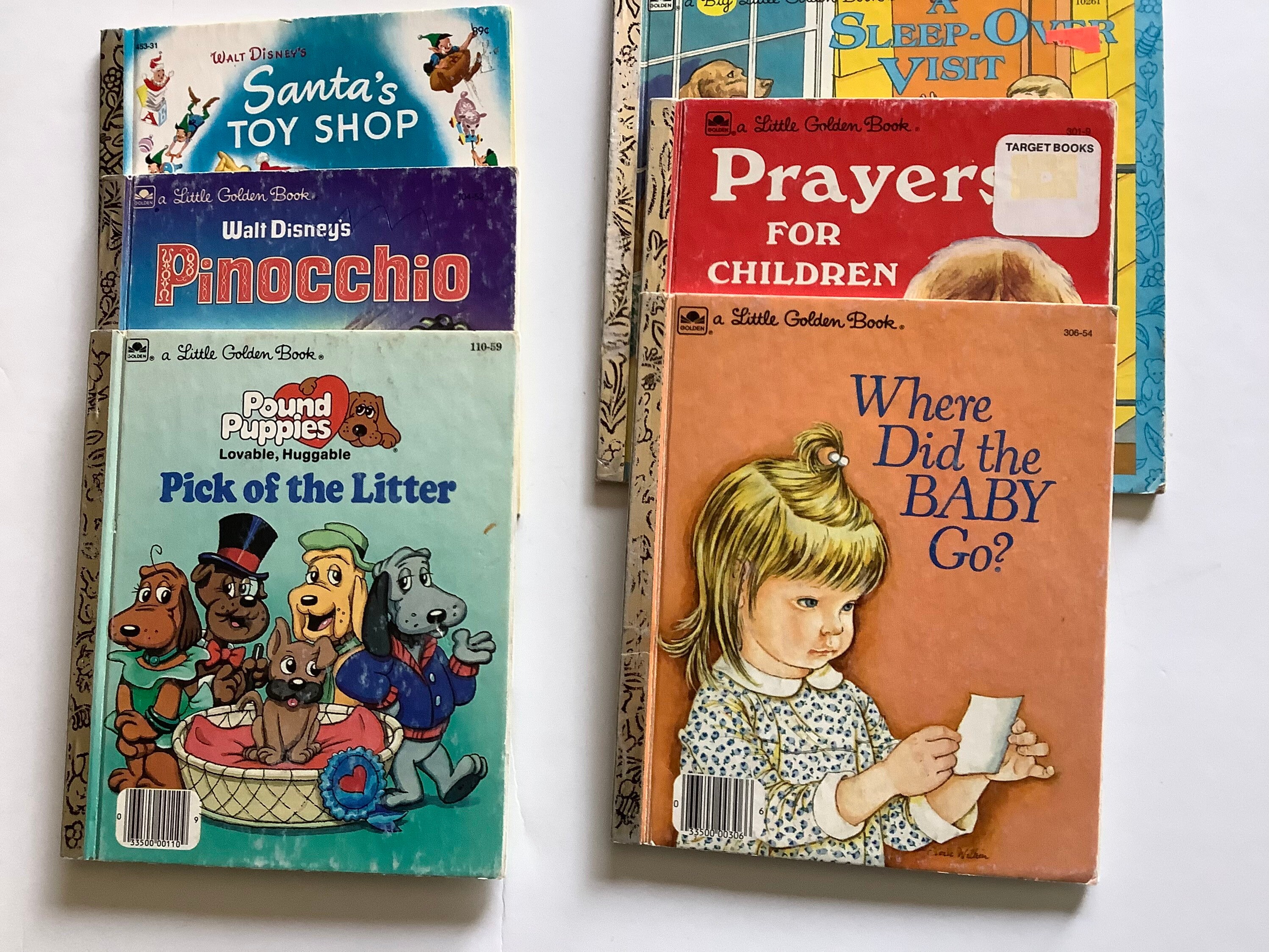 Six Little Golden Books Childrens Books Santas Toy Shop - Etsy