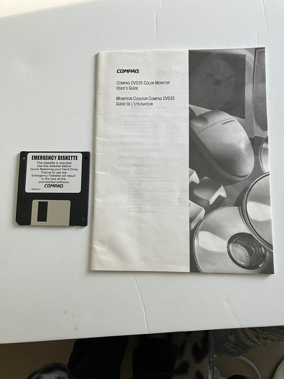 Compaq Color Monitor User's Guide, Compaq Emergency Diskette - Etsy