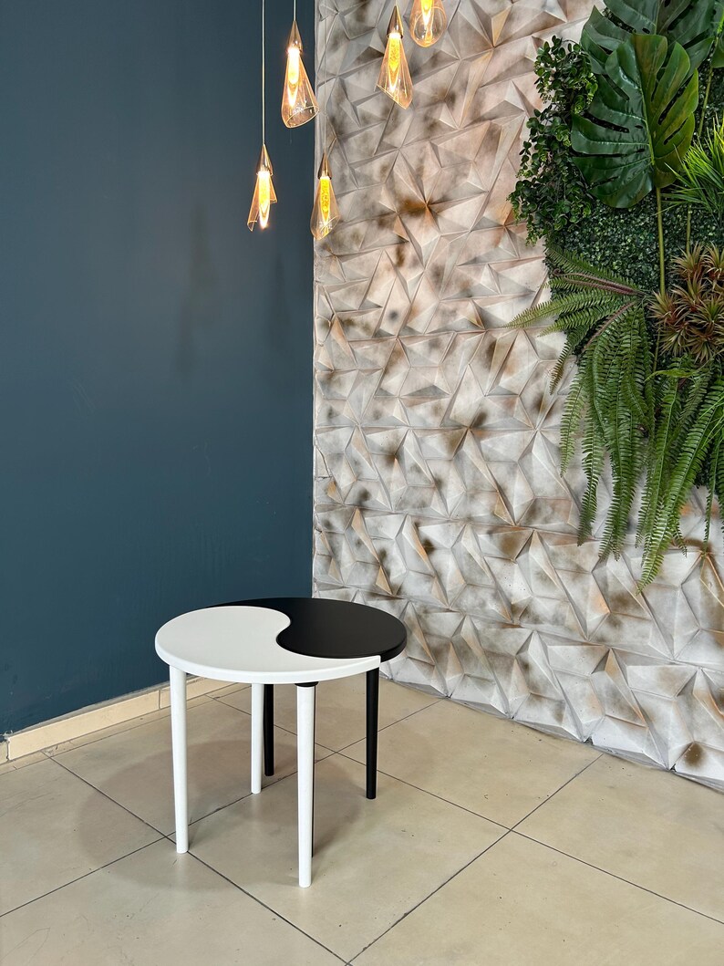 Handcrafted Yin Yang Coffee Table: Modern Minimalist Design - Etsy