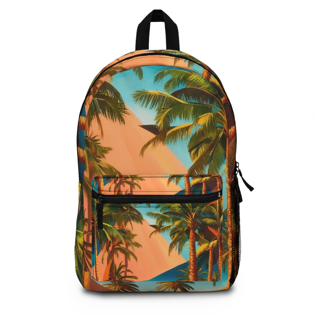 Tropical Paradise Backpack, Summer Vibes Bag, Beach Tote, Vacation ...