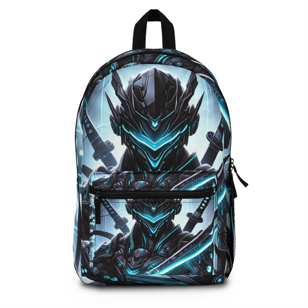 Futuristic Samurai Backpack, Anime Style Bag, Gaming Gear, School ...
