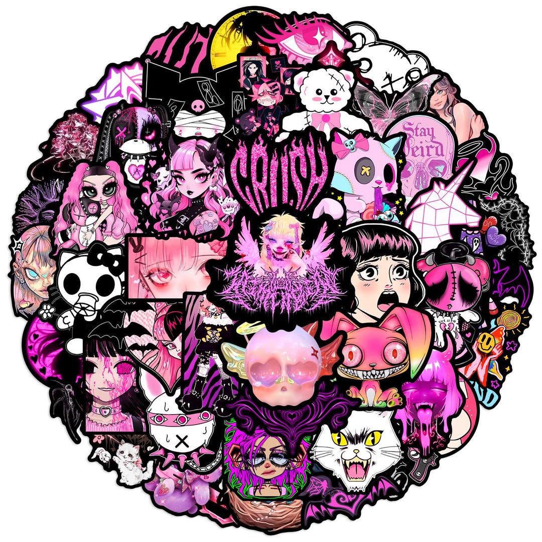 Neon Nightmare Stickers, Viny Stickers,10-50pcs Random Pack, FREE ...