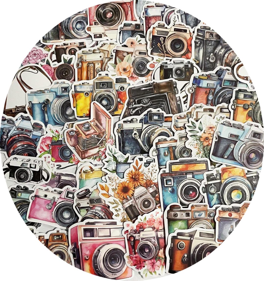 Camera Stickers, Viny Stickers,10-50pcs Random Pack, FREE Shipping ...