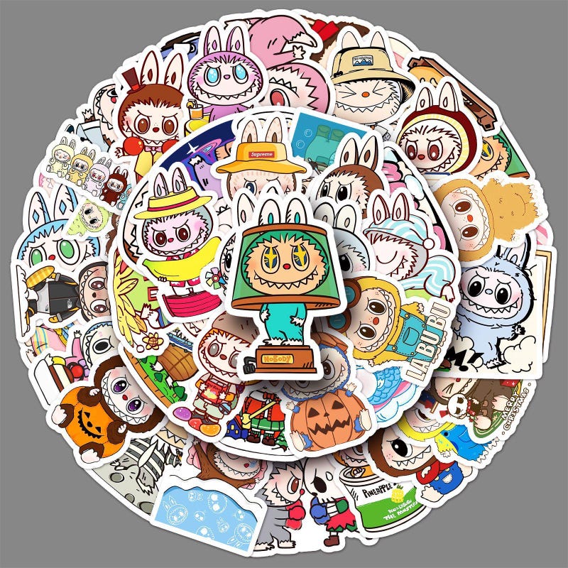 Labubu Stickers - Etsy