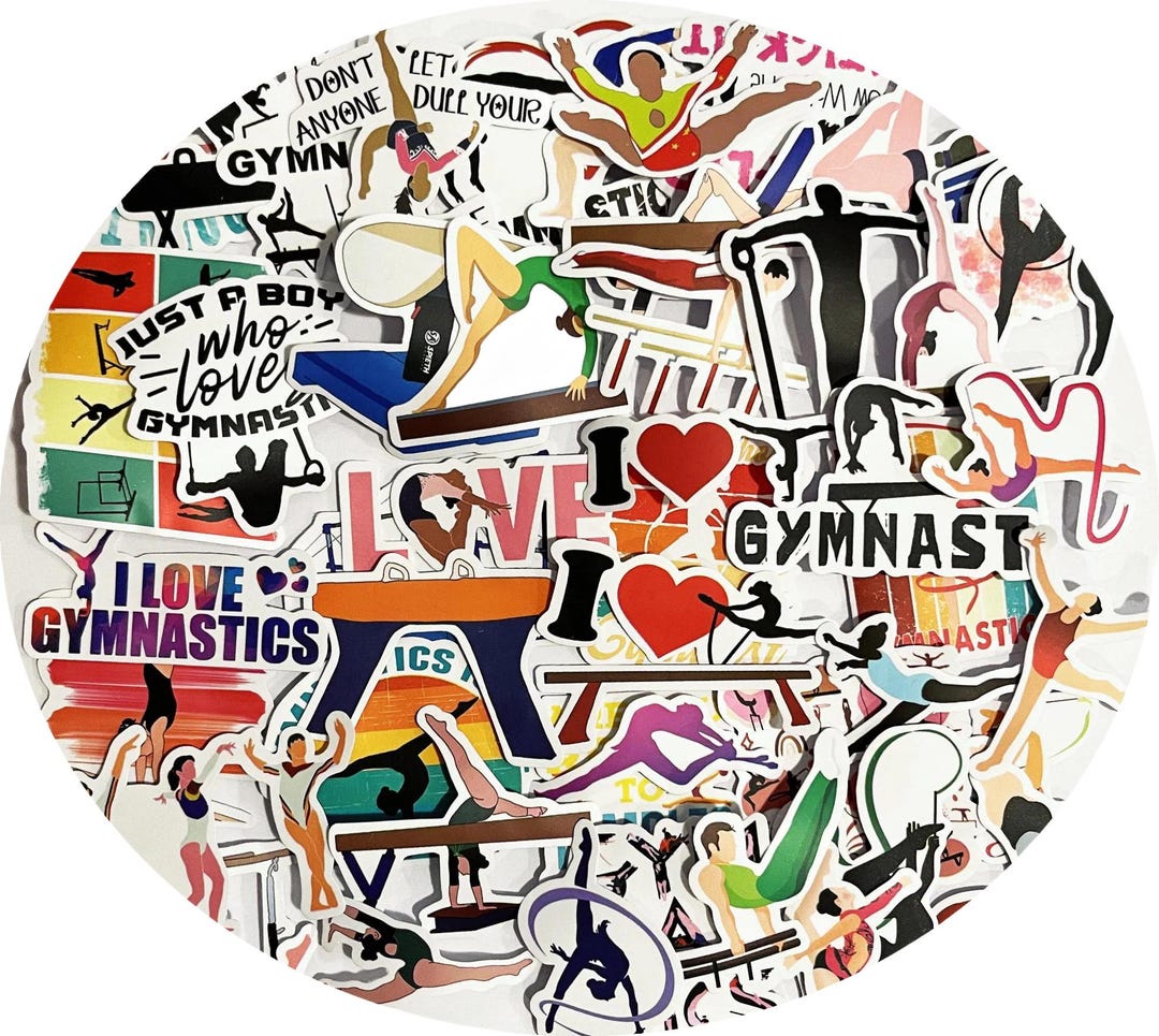 Gymnastic Stickers,viny Stickers,10-50pcs Random Pack, FREE Shipping ...