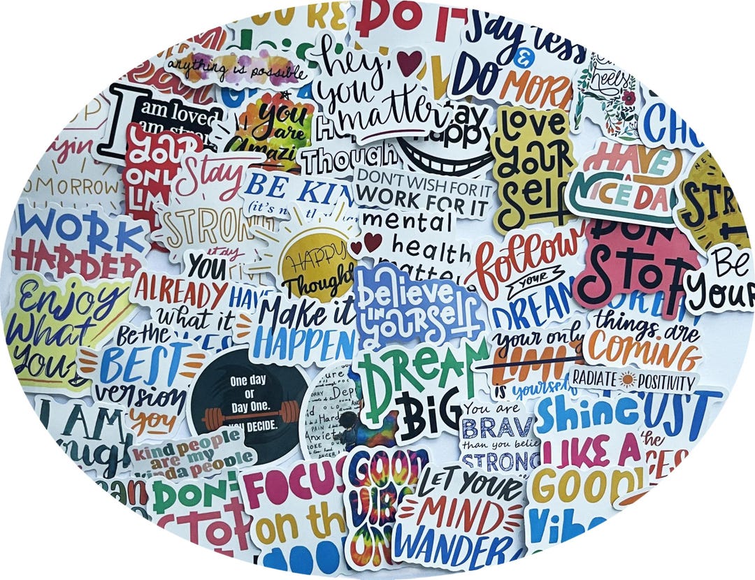 Encourage Stickers, Viny Stickers,10-50pcs Random Pack, FREE Shipping ...