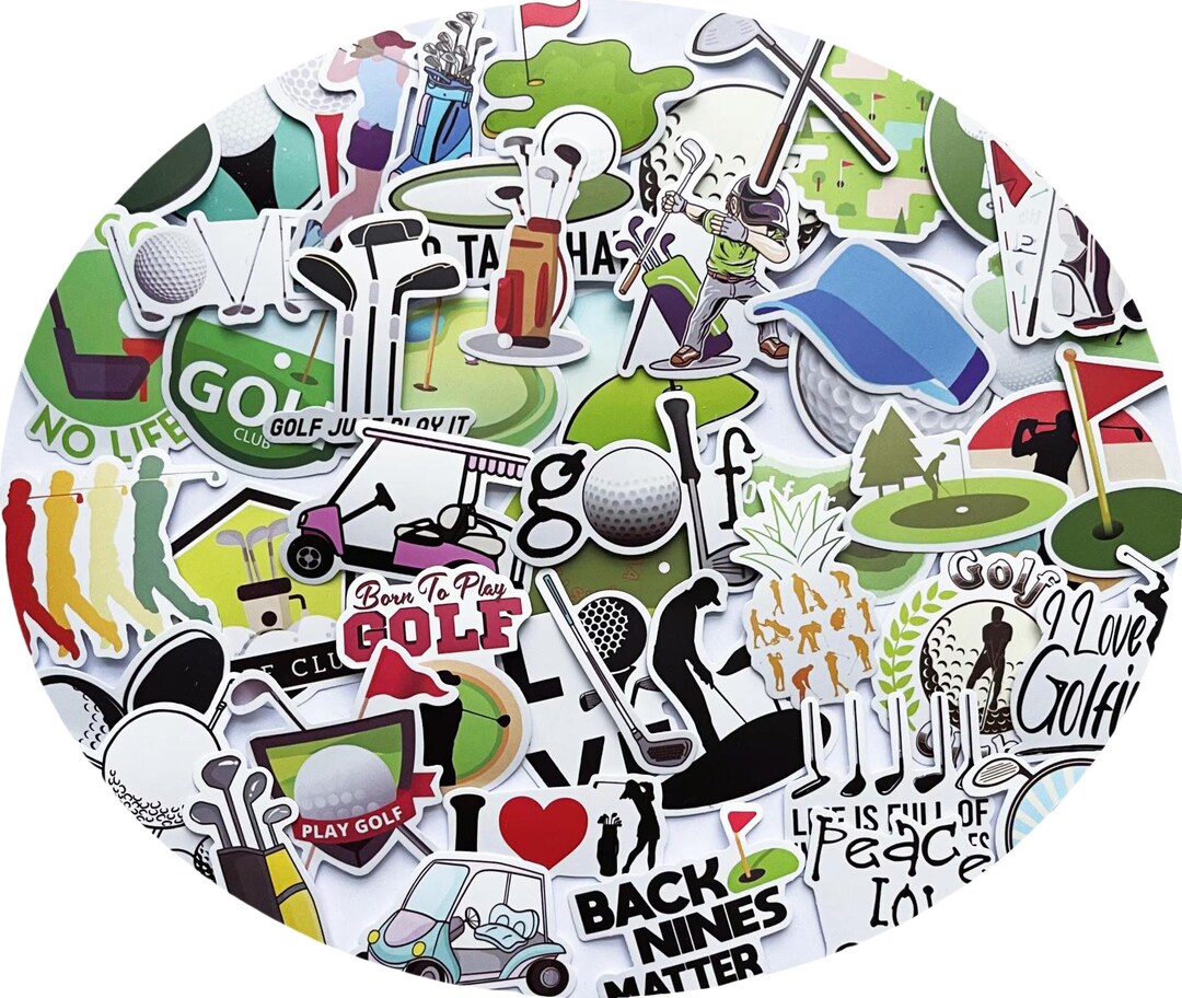 Golf Stickers, Viny Stickers,10-50pcs Random Pack, FREE Shipping ...