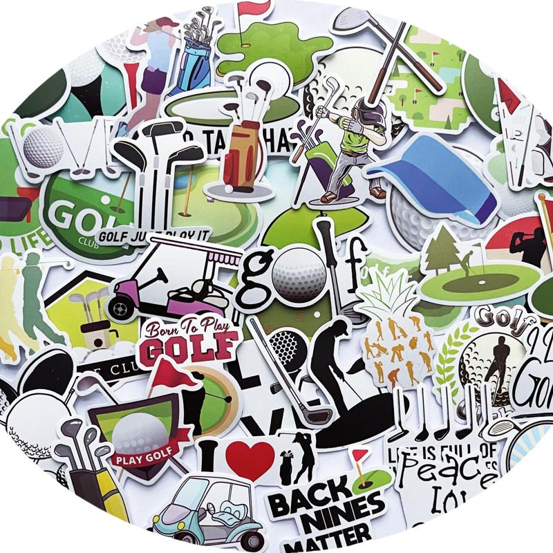 Golf Stickers - Etsy