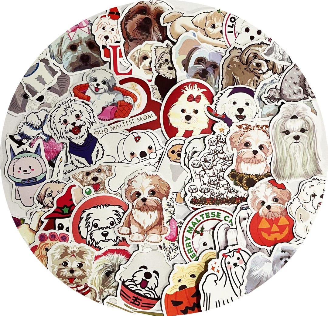 Maltese Stickers, Viny Stickers,10-50pcs Random Pack,free Shipping ...