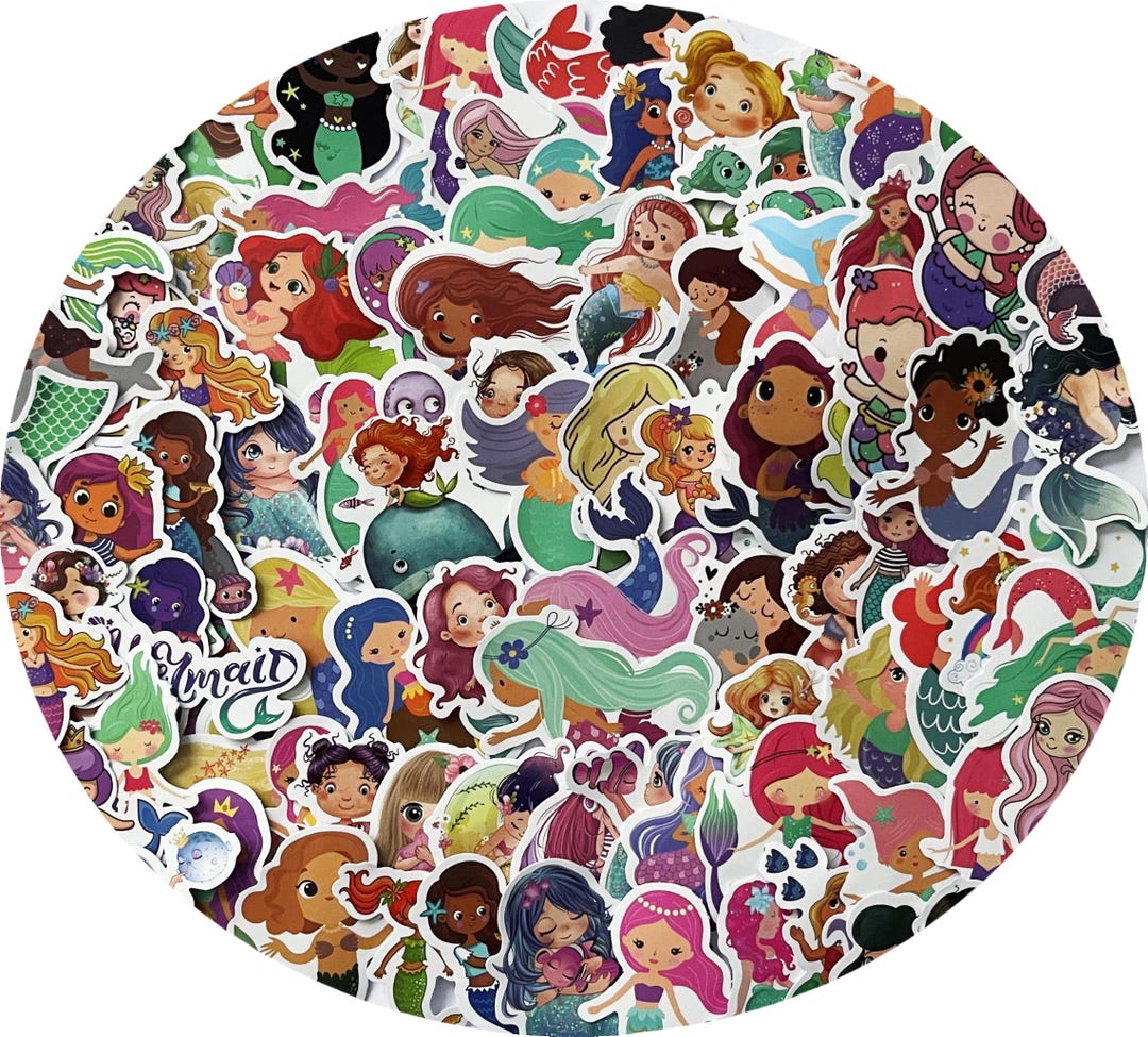 Mermaid Stickers, Viny Stickers,10-50pcs Random Pack, FREE Shipping ...