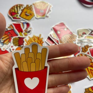French Fries Stickers, Viny Stickers,10-50pcs Random Pack, FREE ...