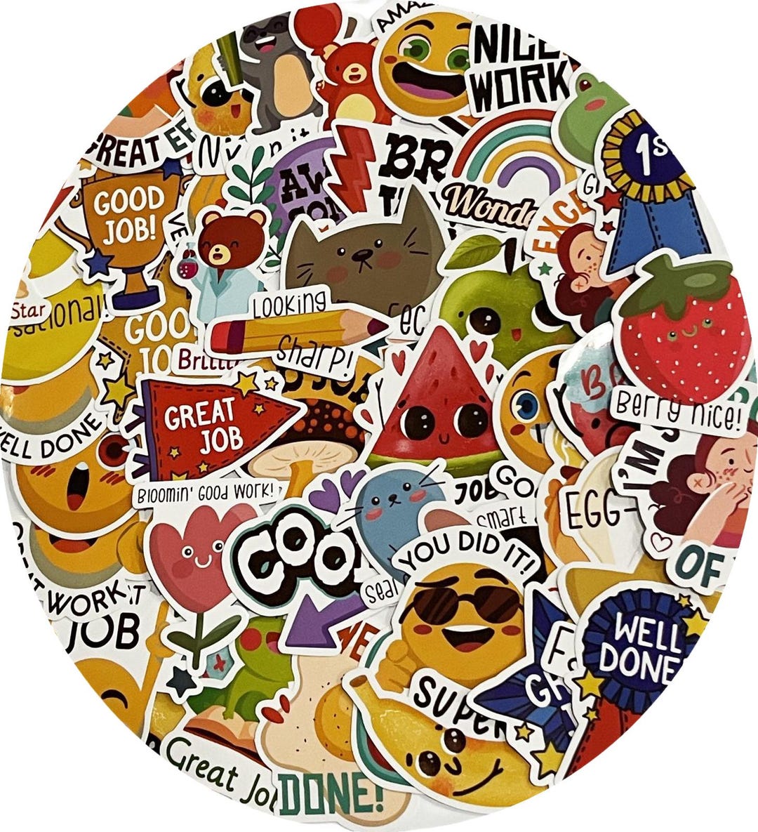 Student Reward Stickers, Viny Stickers,10-50pcs Random Pack, FREE ...