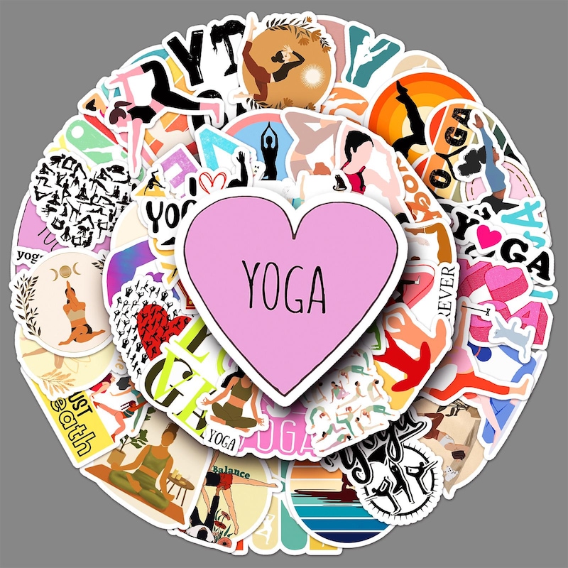 Yoga Stickers - Etsy
