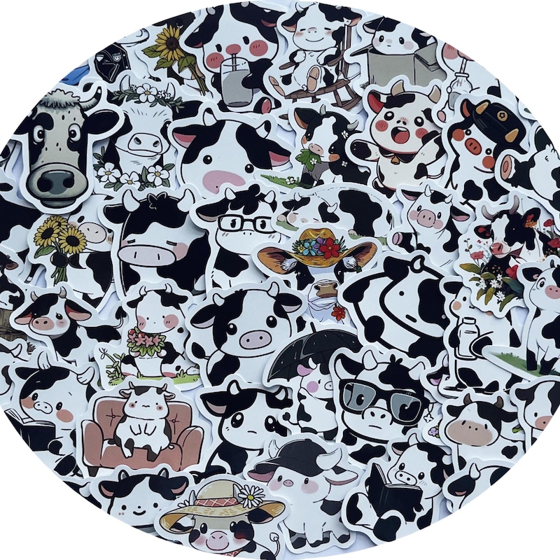 Cow Stickers - Etsy