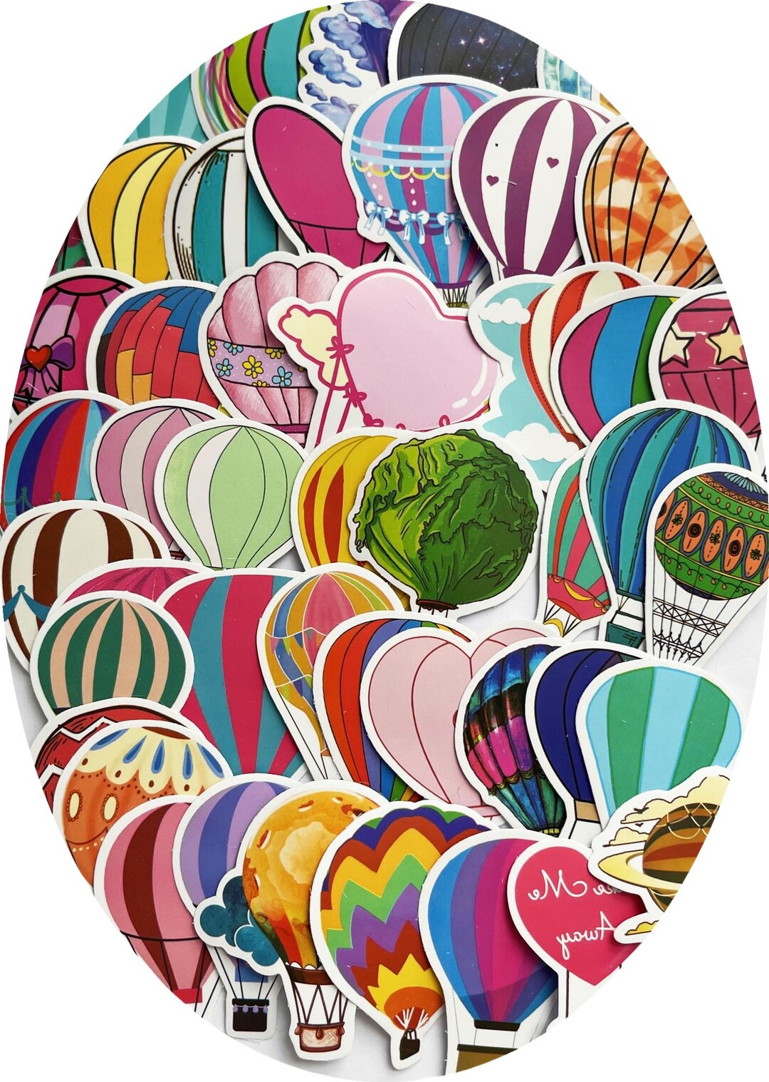 Hot Air Balloons Stickers, Viny Stickers,10-50pcs Random Pack, FREE ...