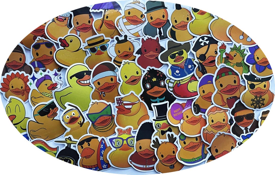 Yellow Duck Stickers, Viny Stickers,10-50pcs Random Pack, FREE Shipping ...
