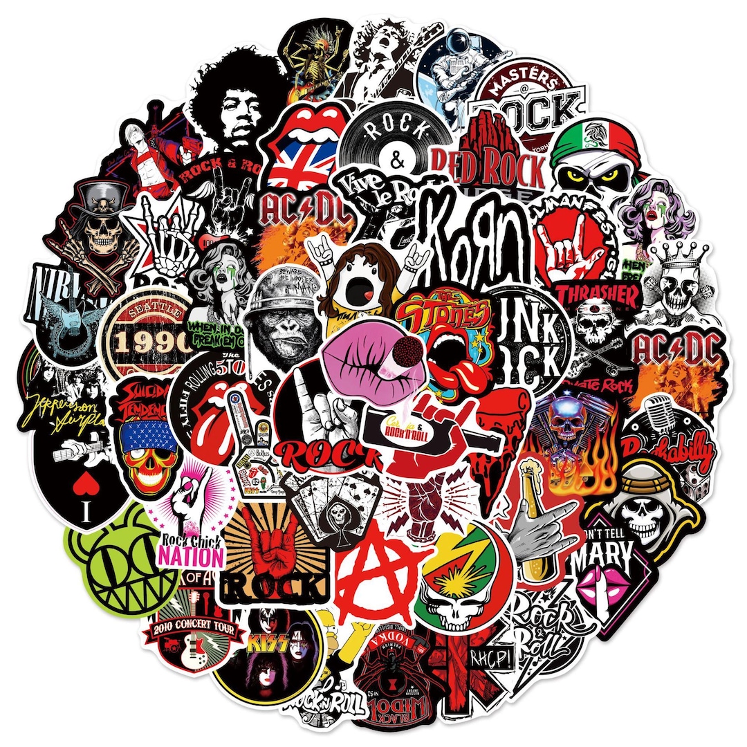 Rock Stickers, Viny Stickers,10-50pcs Random Pack,free Shipping ...