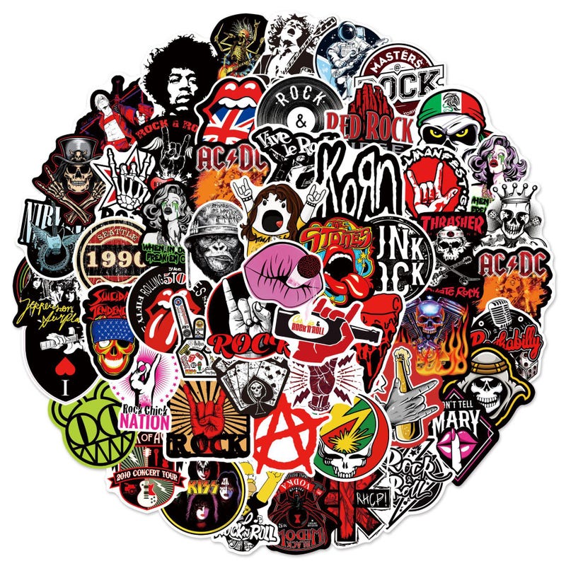 Rock Band Stickers - Etsy