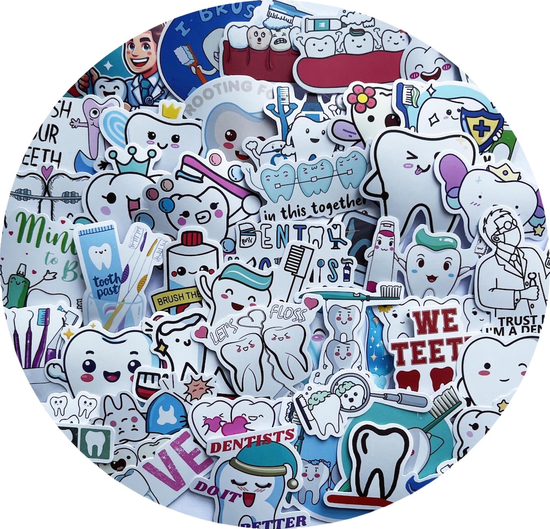 Dental Stickers, Viny Stickers,10-50pcs Random Pack, FREE Shipping ...