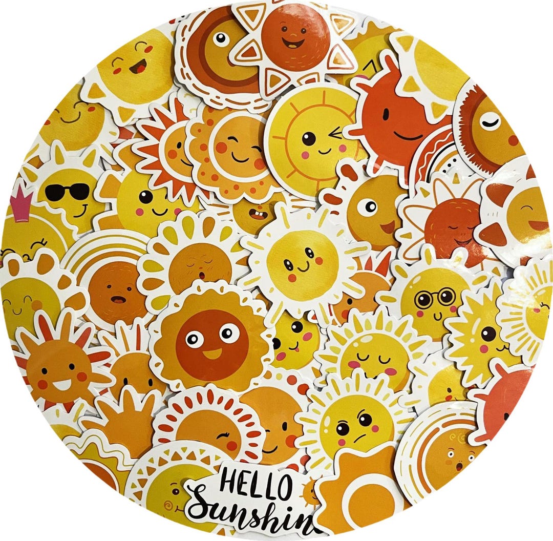 Sunshine Stickers, Vinyl Stickers,10-50pcs Random Pack,free Shipping ...