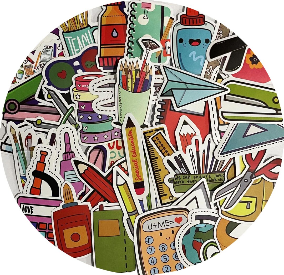 School Stickers, Viny Stickers,10-50pcs Random Pack, FREE Shipping ...