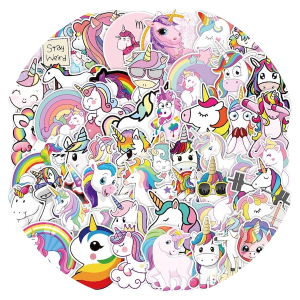 Unicorn Sticker - Etsy