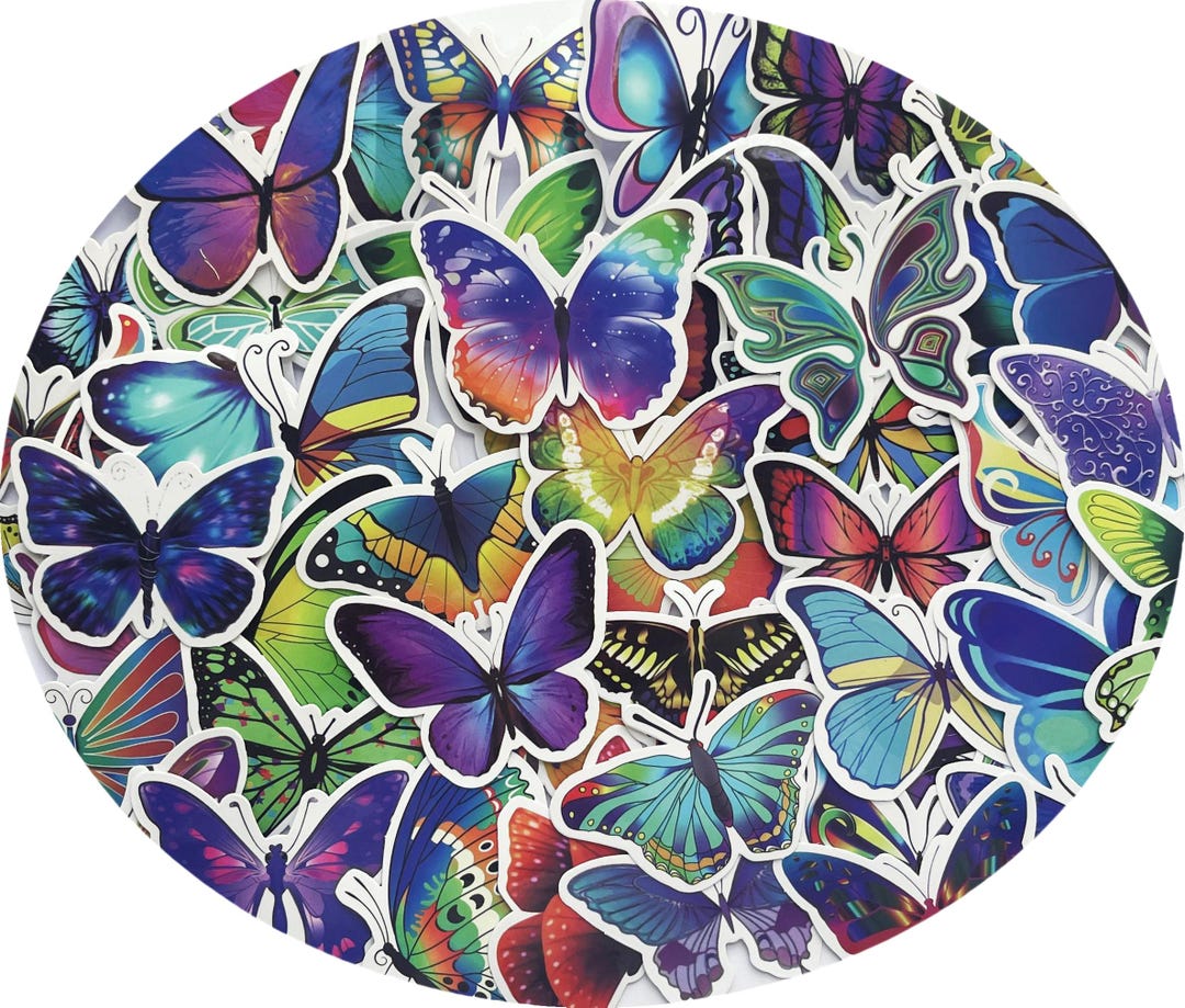 Butterfly Stickers, Viny Stickers,10-50pcs Random Pack, FREE Shipping ...
