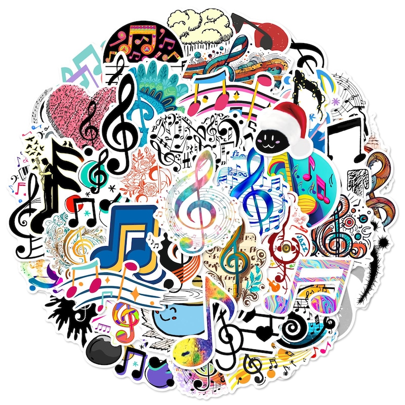 Animal Music Art Stickers - Etsy