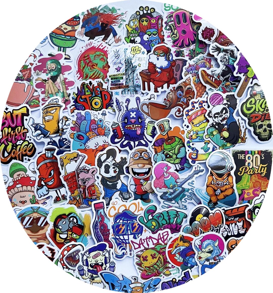 80s Stickers, Viny Stickers,10-50pcs Random Pack, FREE Shipping ...