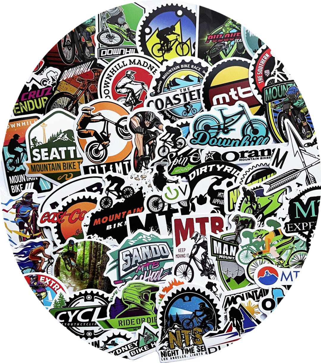 Mountain Bike Stickers, Viny Stickers,10-50pcs Random Pack, FREE ...