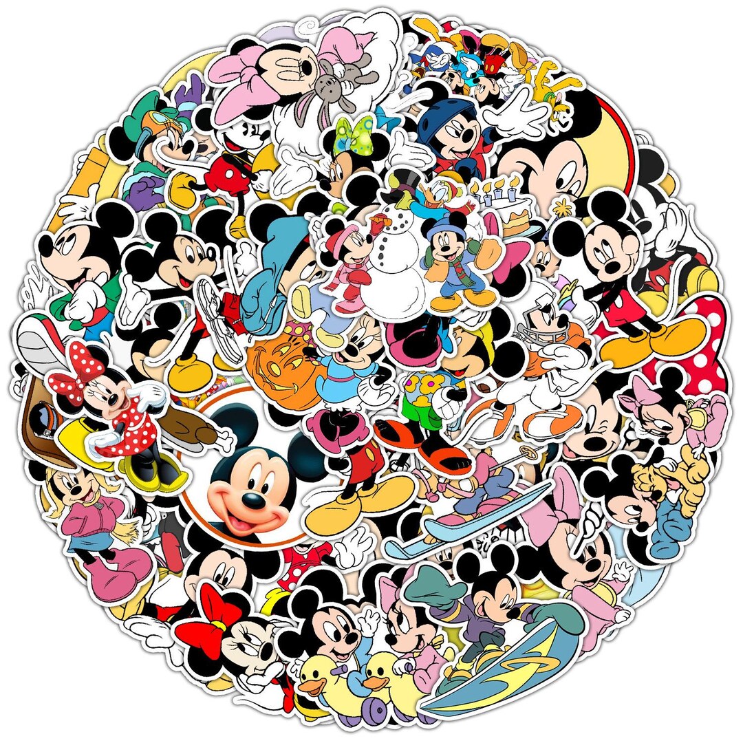Mickey Mouse Stickers, Viny Stickers,10-50pcs Random Pack,free Shipping ...