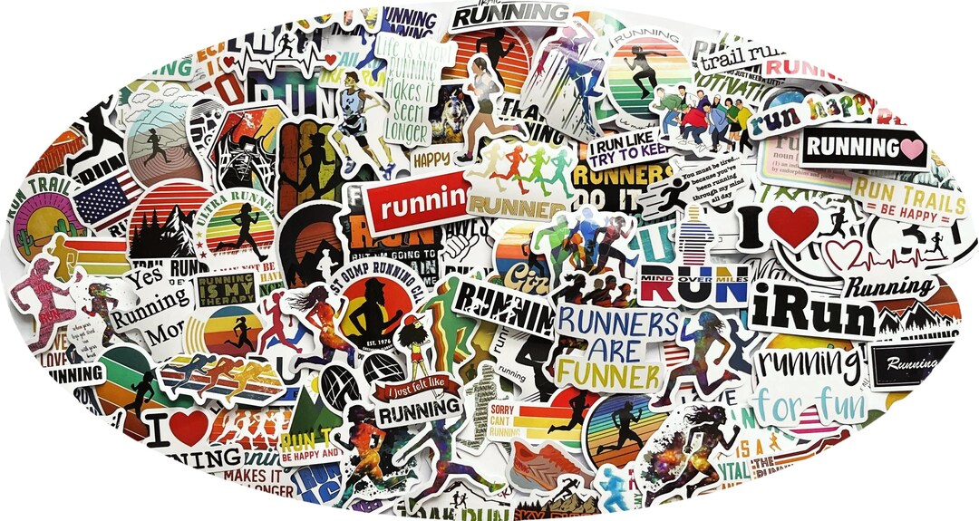 Running Stickers, Viny Stickers,10-50pcs Random Pack, FREE Shipping ...