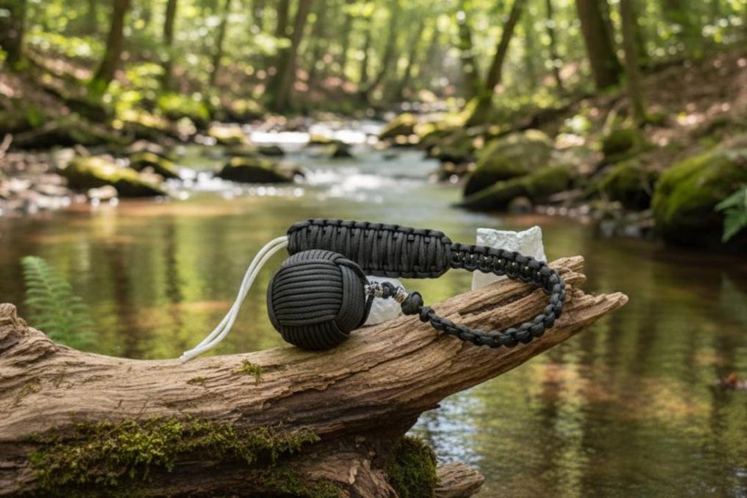 Paracord Monkey Fist Keychain With Steel Core | Tactical EDC Survival ...