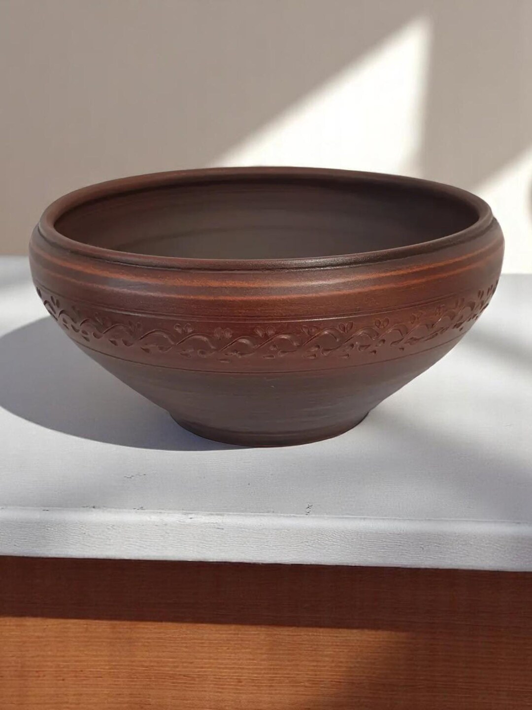 Handmade Terracotta Clay Cauldron Pot 6L – Rustic Eco Cookware for ...