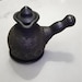 Handmade Black Clay Turkish Coffee Pot With Lid – Rustic Ceramic Cezve ...