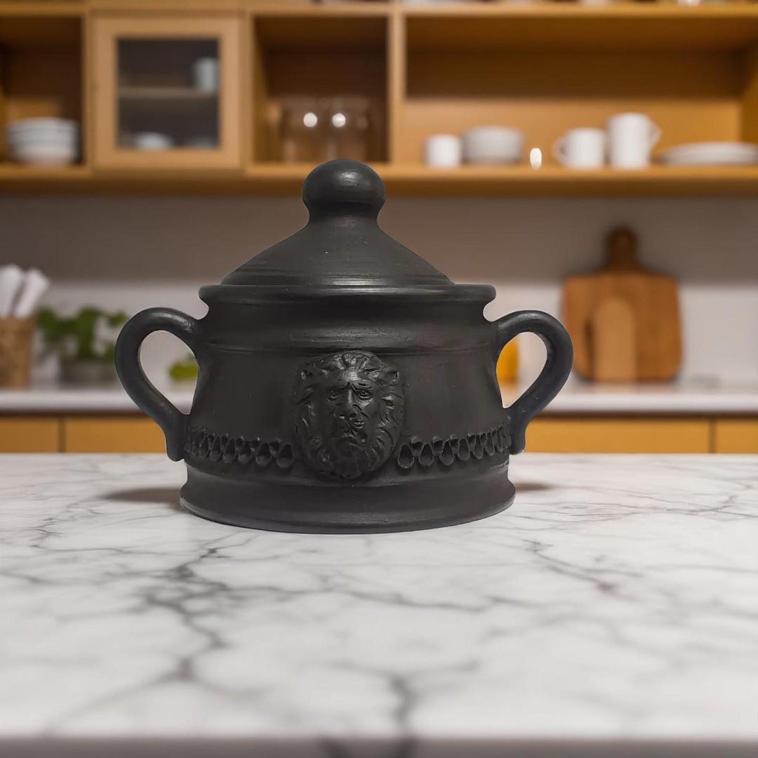 Clay Storage Jar With Lid – Handmade Ukrainian Pottery, Rustic Ceramic ...