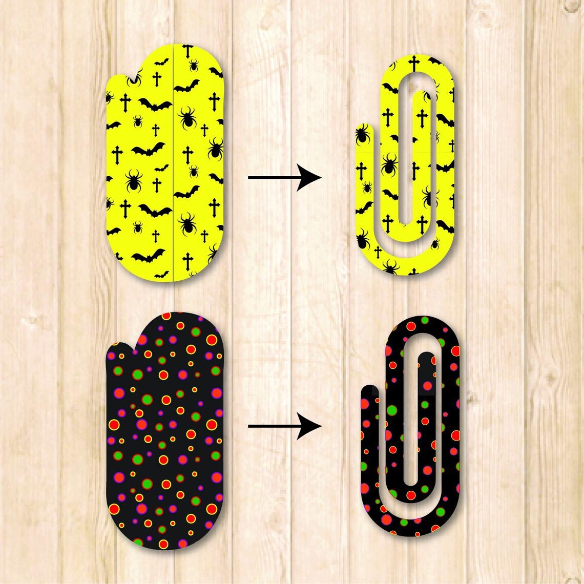 Jumbo Paper Clip Bookmark Svg Bundle, Bookmark Sublimation, Paper Clip ...