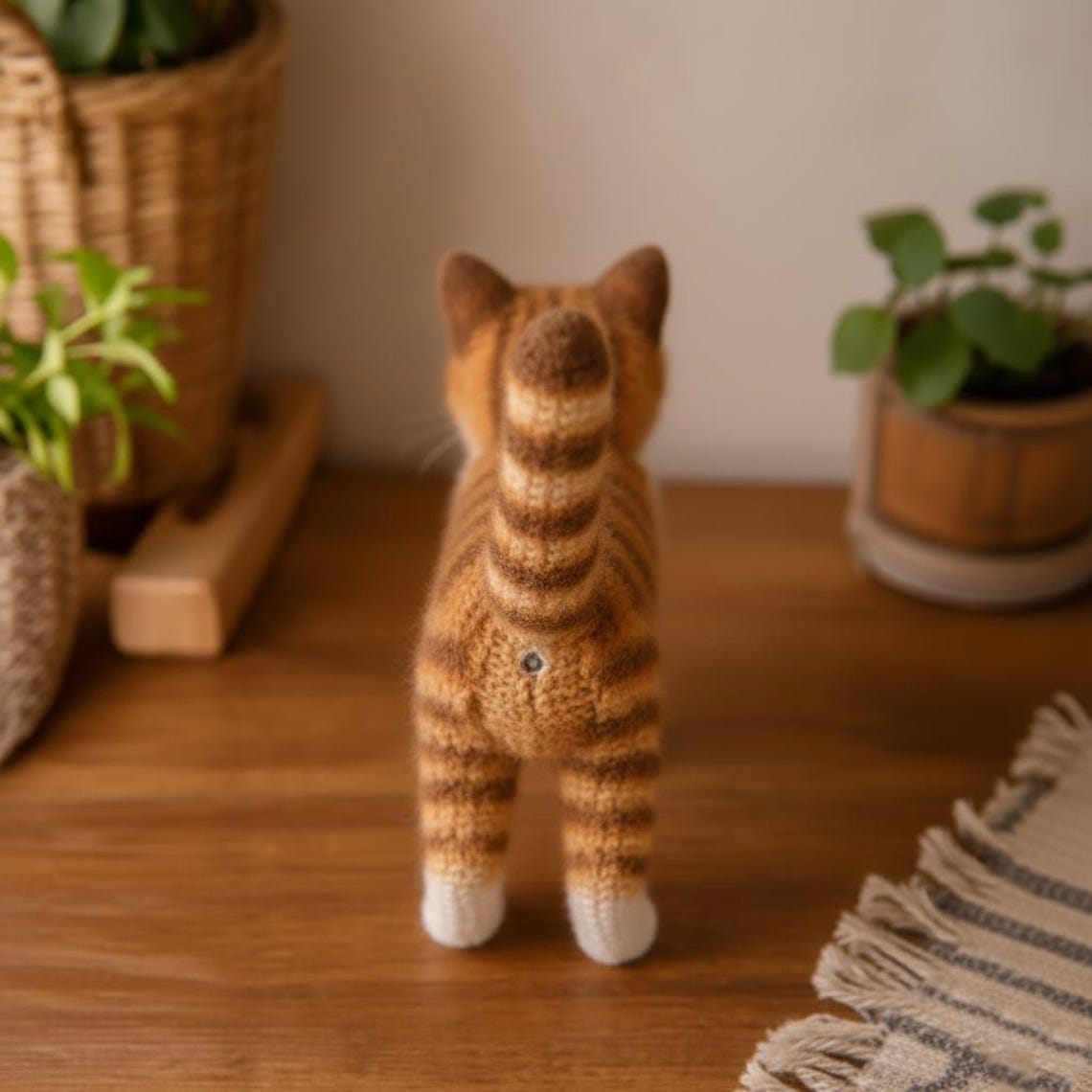Orange Standing Tabby Cat Crochet Pattern – Amigurumi Realistic Cat ...