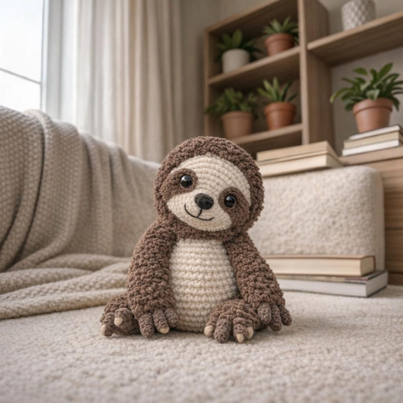 Cute Sloth Amigurumi Crochet Pattern | Sloth Plush Crochet Pattern ...