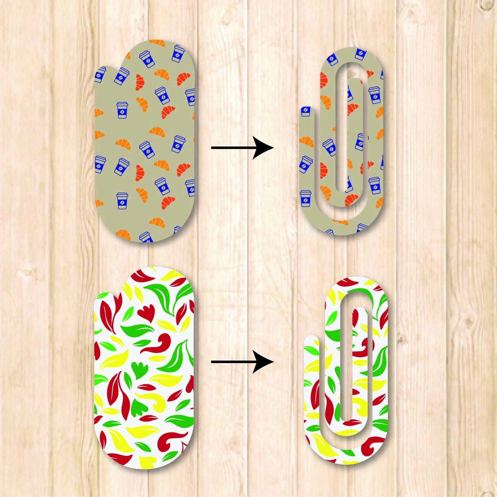 Jumbo Paper Clip Bookmark Svg Bundle, Bookmark Sublimation, Paper Clip ...