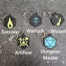 Dnd Class Logo Keychain, 3d Printed Keychain, Dungeon Master, Gift for ...