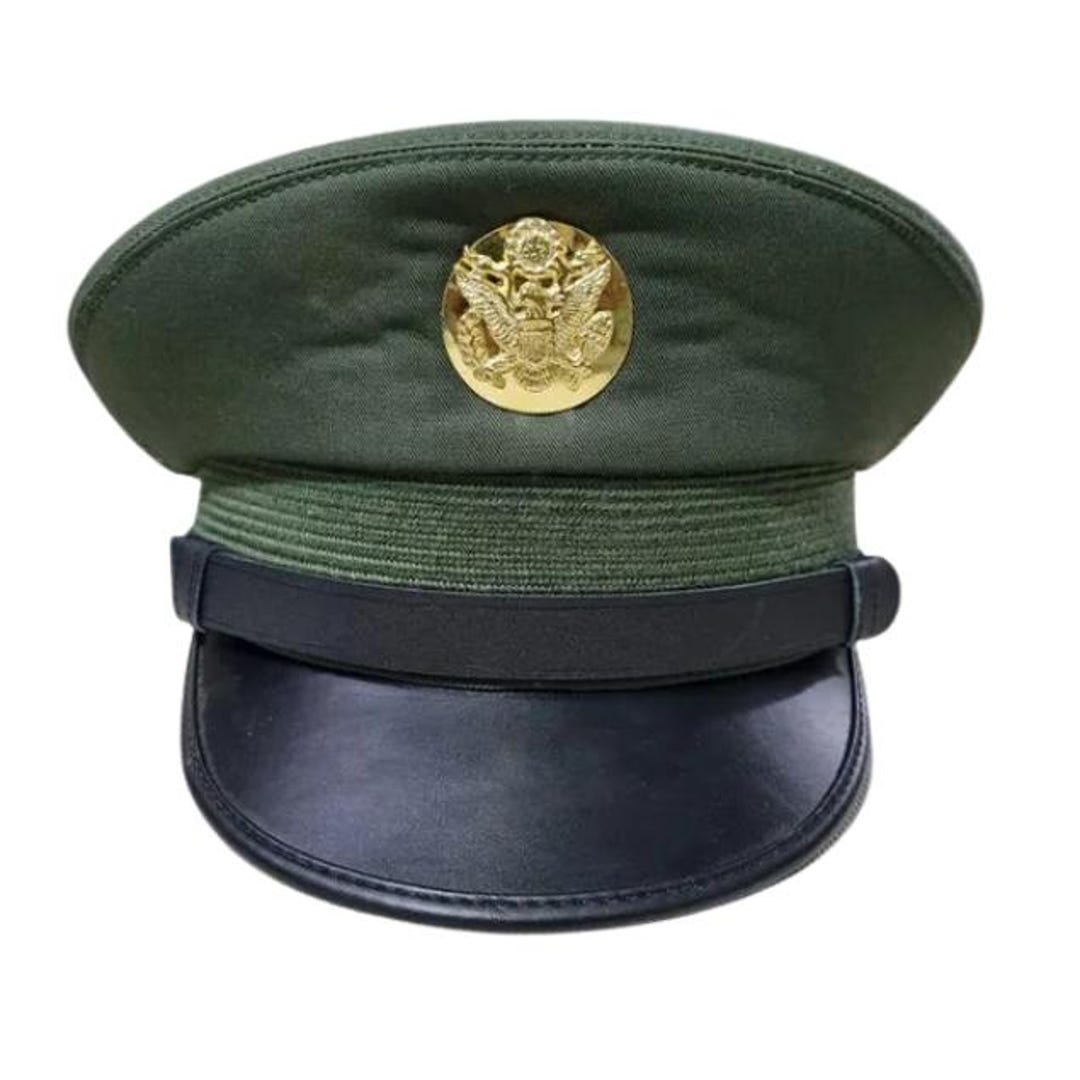 USA Army Officer Service Cap – Military Peaked Hat (all Sizes) - Etsy