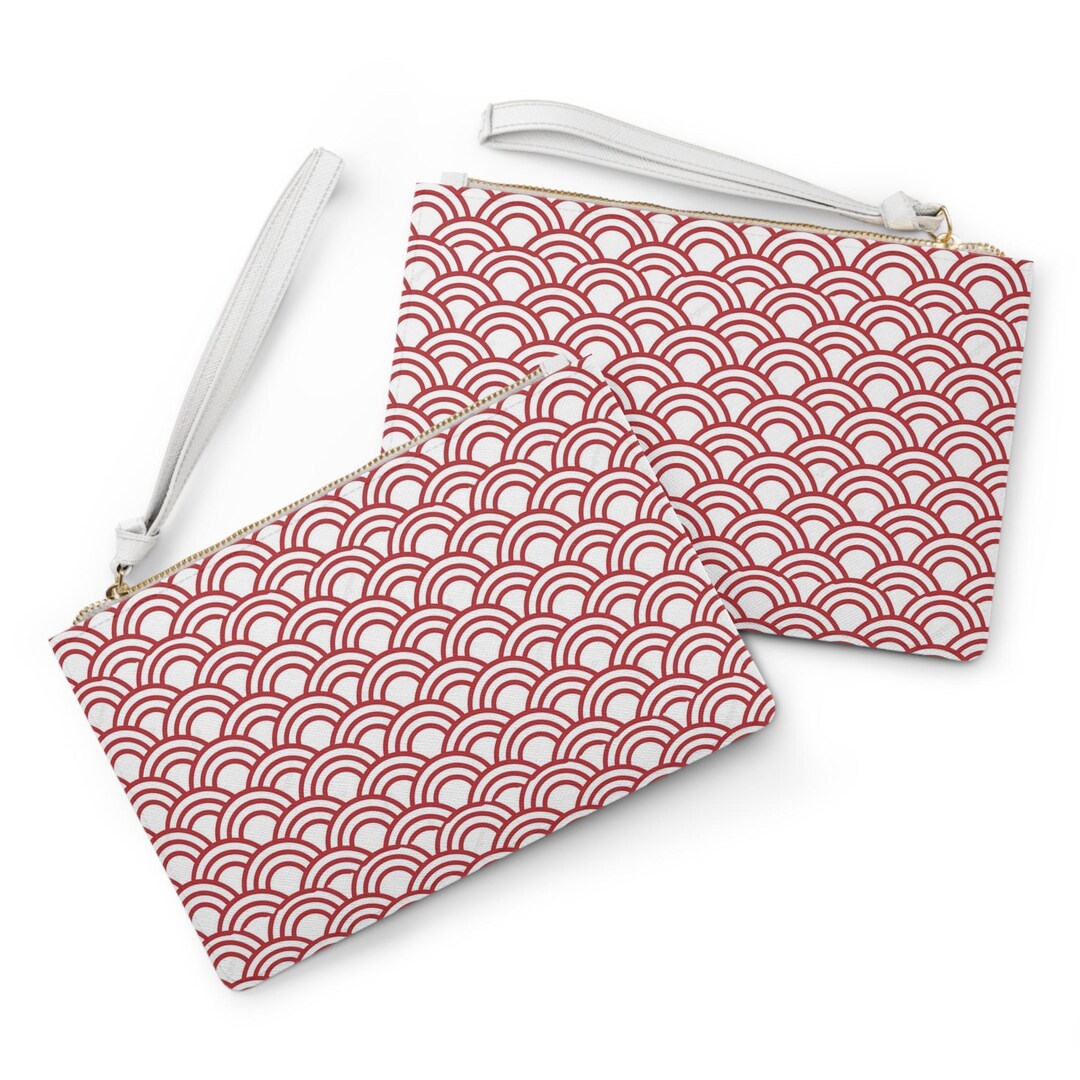 Japanese Wagara Clutch Bag, Kimono Pattern Accessory, Traditional ...