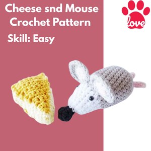 Mouse and Cheese Crochet Pattern: Amigurumi Toy (PDF Pattern) - Etsy