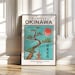 Okinawa Wall Art Print, Japanese Travel Poster, Ryukyu Travel Print ...