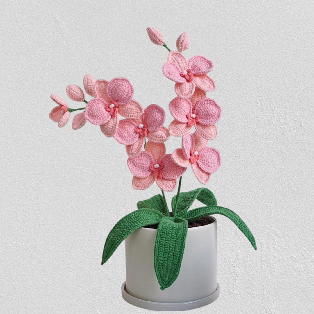 Orchid Crochet Pattern, Flower Crochet Patterns, Crochet Home Decor ...