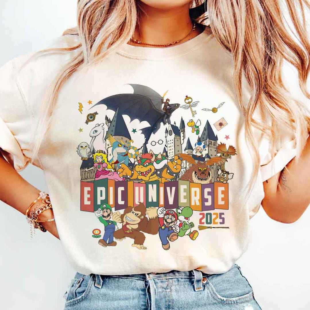 Epic Universe Shirt, Orlando Park Epic Universe 2025, Mario Baby Tee ...